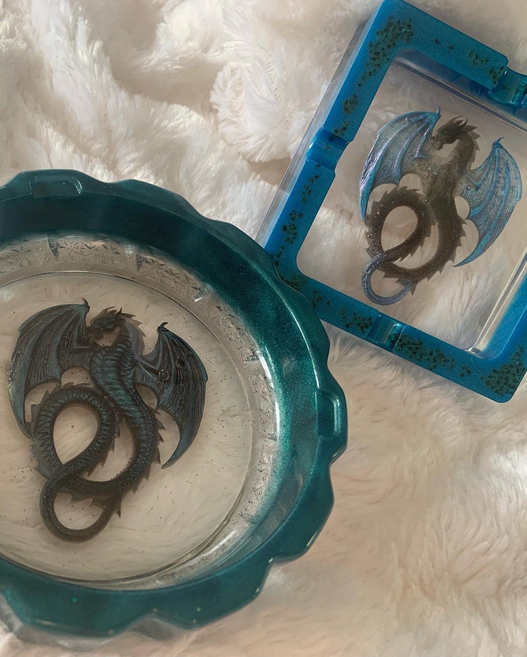 Ashtray Made of Resin / Epoxy Design Different Colors - Etsy