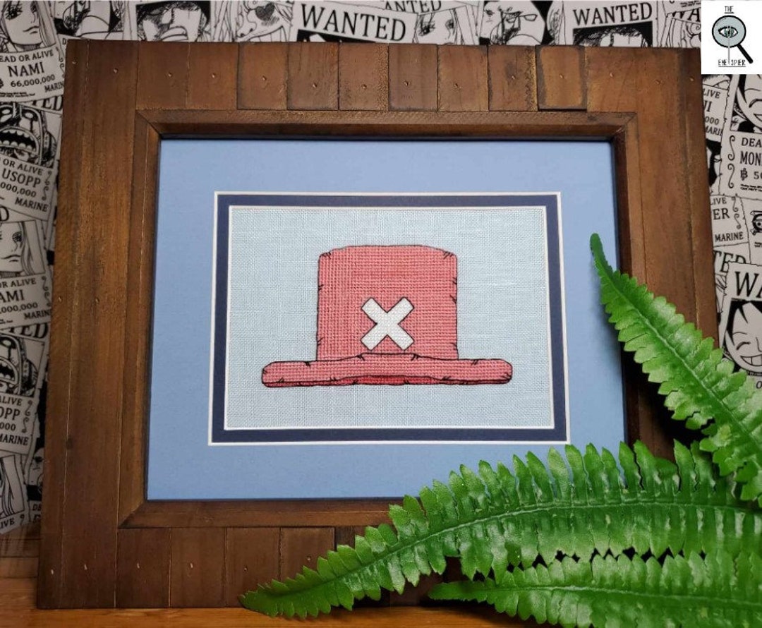 Chopper's Hat One Piece Anime Inspired Cross Stitch Pattern - Etsy
