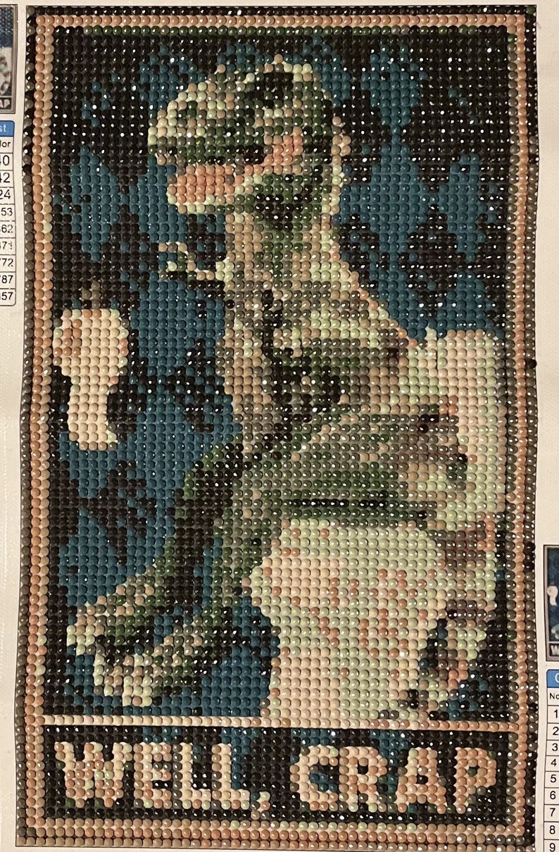 COMPLETED 'well Crap' T-rex Diamond Painting [no Frame] - Etsy