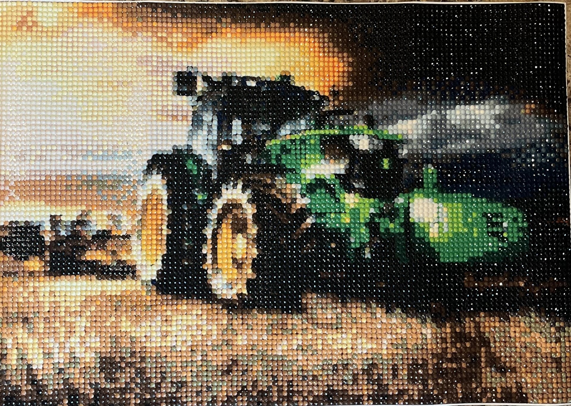 COMPLETED- Tractor Farming- Diamond Painting [withframe] - Etsy