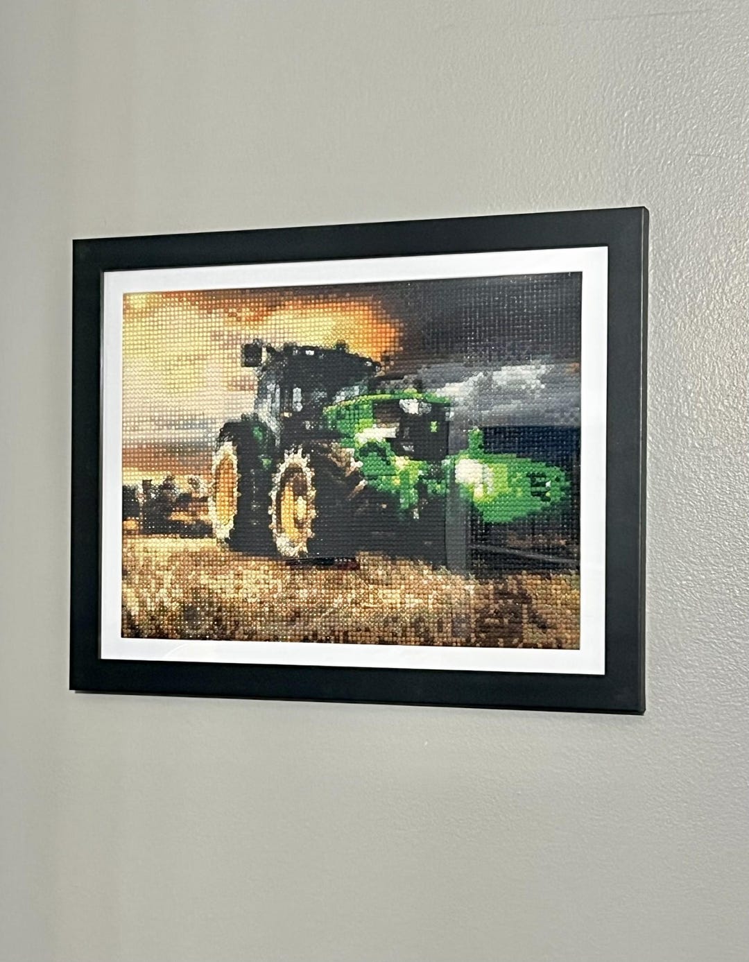 COMPLETED- Tractor Farming- Diamond Painting [withframe] - Etsy