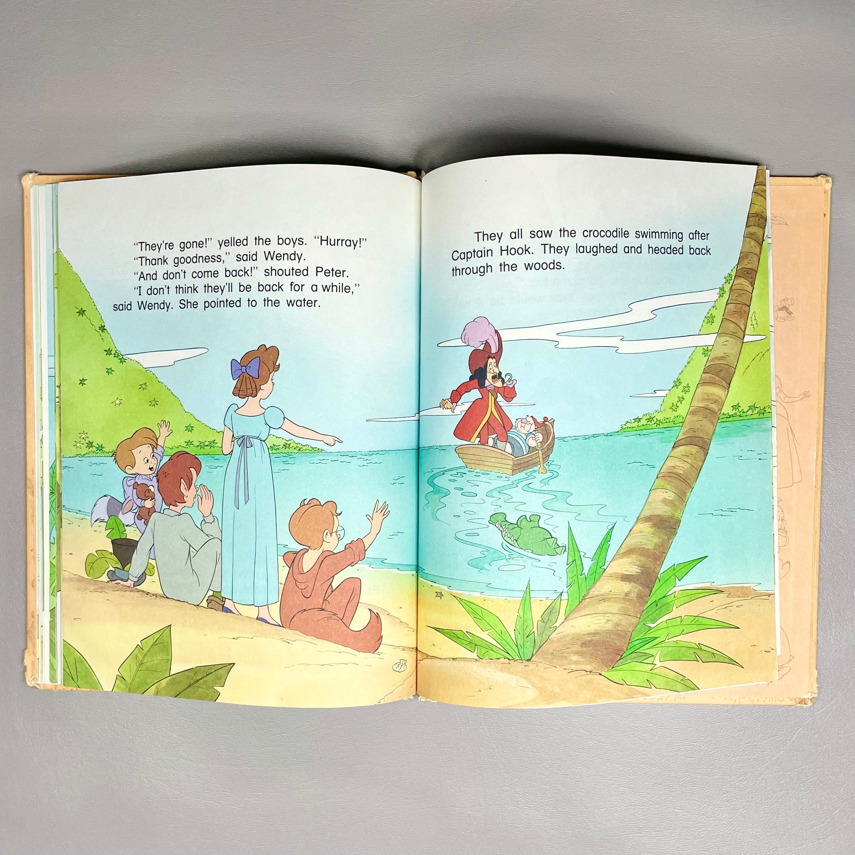 Vintage Book 1986 wendys Adventure in Never Land Walt Disney Volume 9 ...
