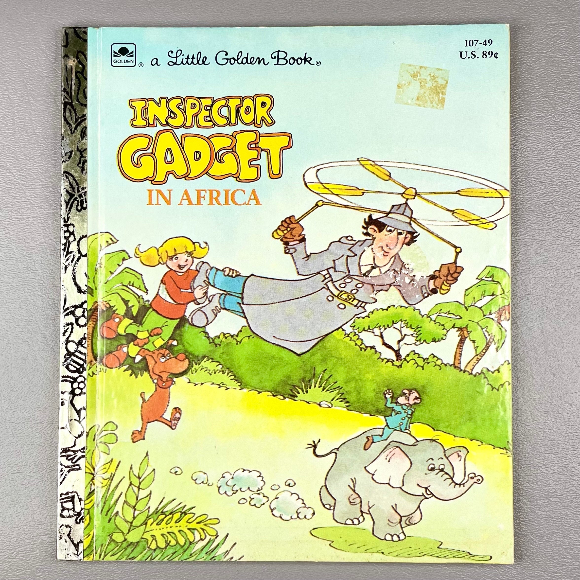 Vintage 1984 Little Golden Book inspector Gadget in Africa, Hardcover ...