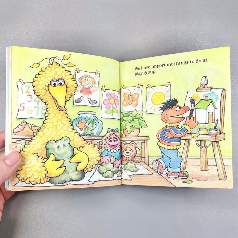 Vintage 1987 Big Bird's Busy Day First Little Golden Book - Etsy