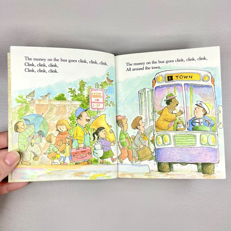 Vintage 1992 First Little Golden Book “the Wheels on the Bus ...