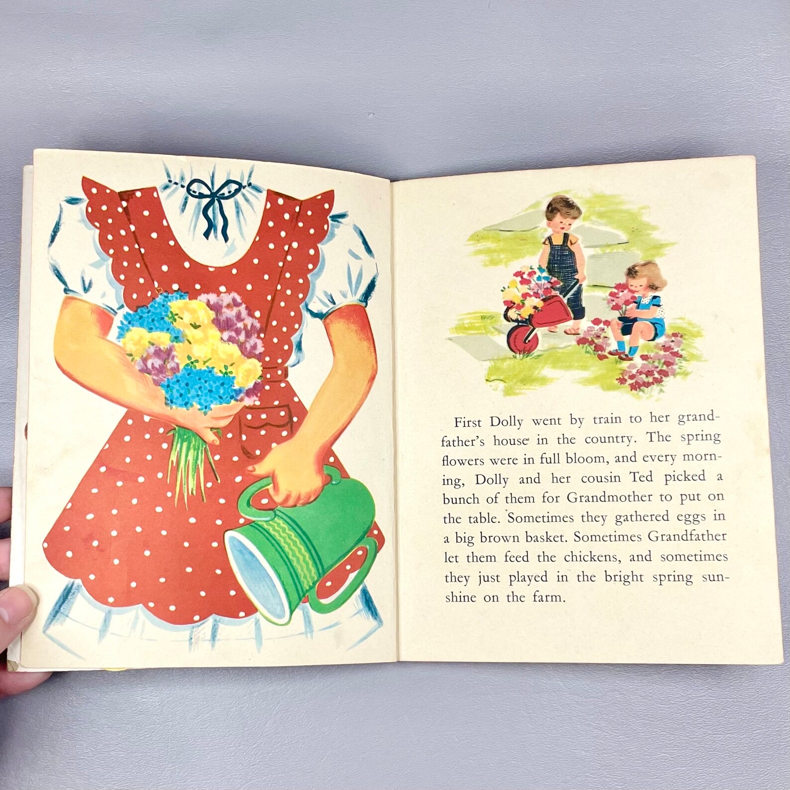 Vintage 1952 Little Golden Book: Dolly Takes a Trip, Cardboard Doll - Etsy