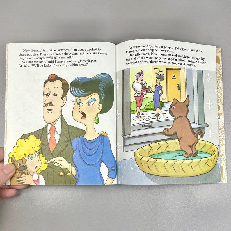 Vintage 1986 Little Golden Book: Pound Puppies "pick of the Litter" - Etsy