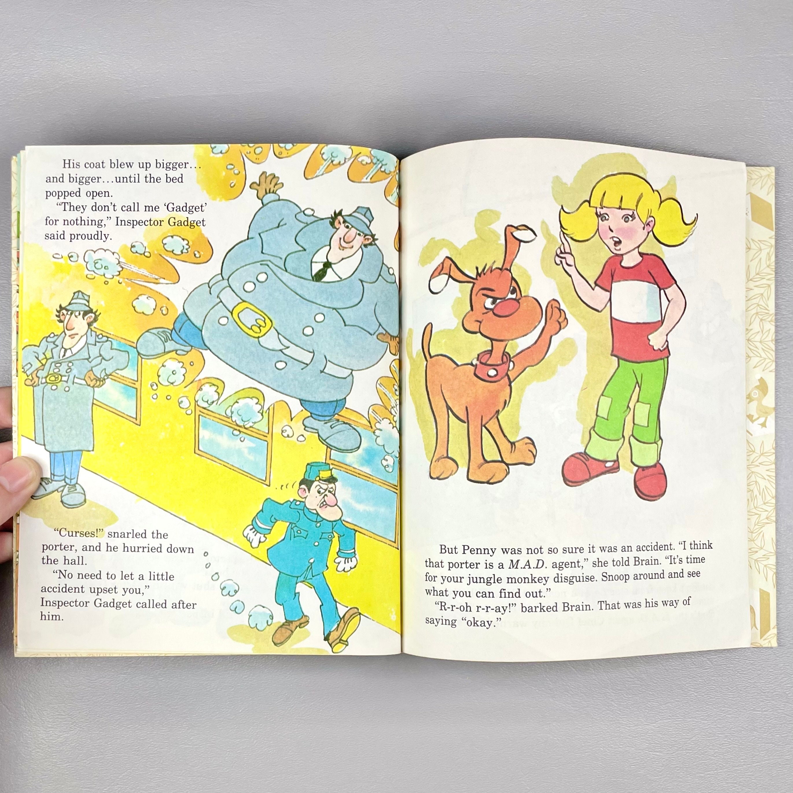 Vintage 1984 Little Golden Book inspector Gadget in Africa, Hardcover ...