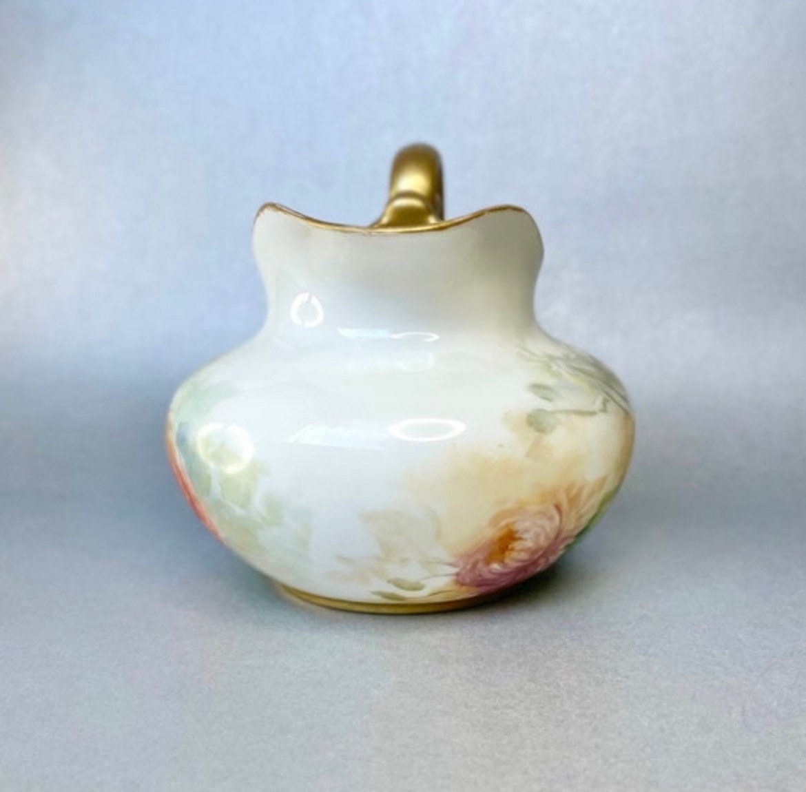 Antique Limoges T&V Cider Pitcher, Tressemann and Vogt France 1900 Hand ...