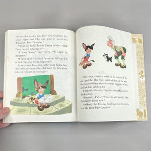 Vintage 1948 Little Golden Book “pinocchio” Walt Disney’s, Hardcover ...