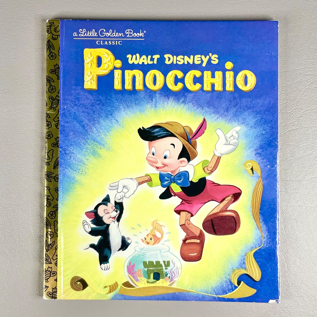Vintage 1953 "pinocchio" Little Golden Book, Walt Disney First Edition ...