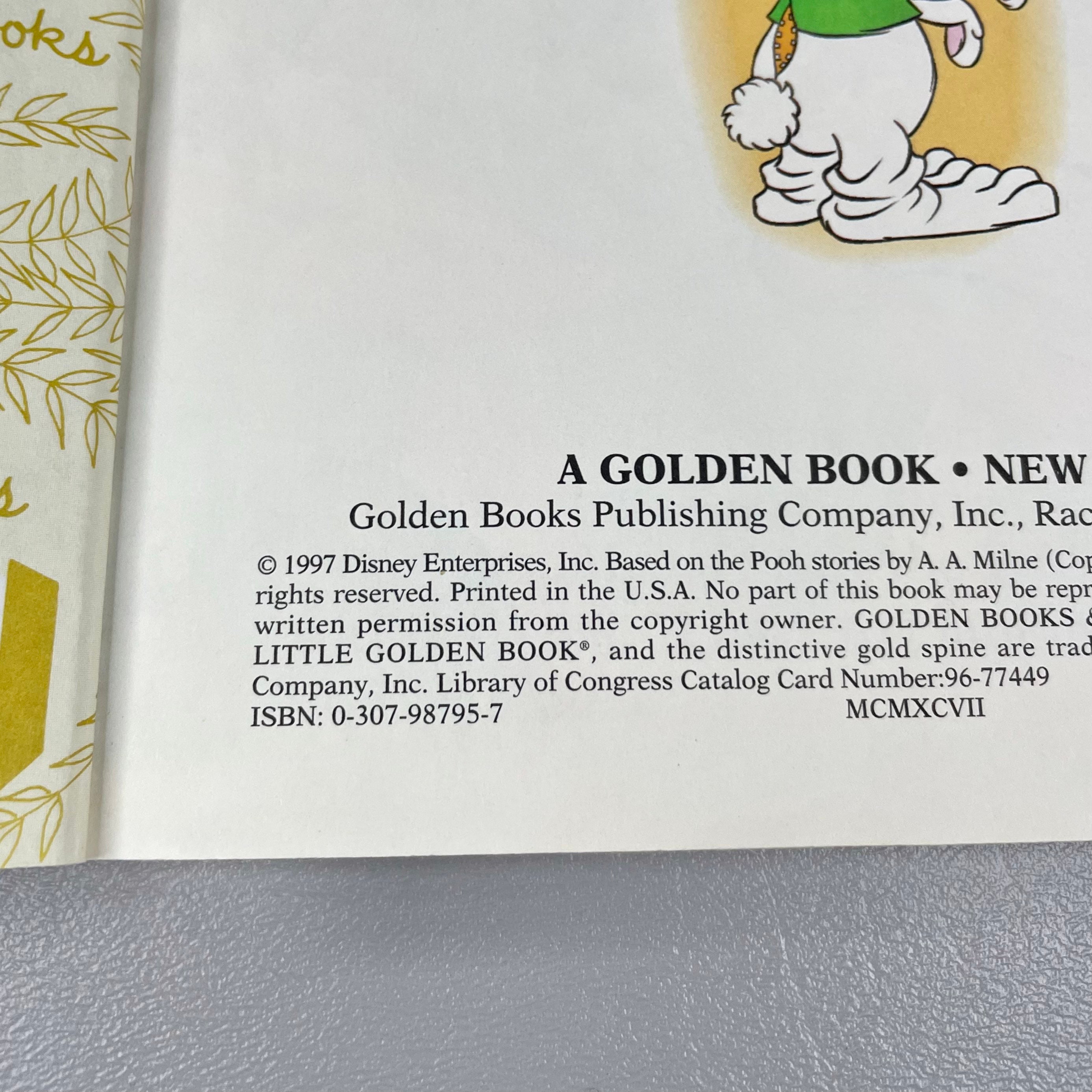 Vintage 1997 Little Golden Book pooh the Very Best Eastern Bunny ...
