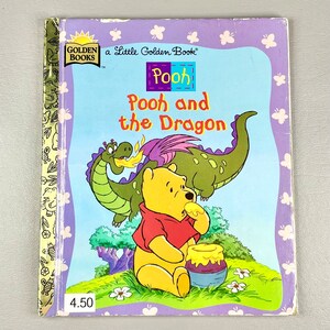 Vintage 1990s Little Golden Book: Pooh the Dragon, Hardcover - Etsy