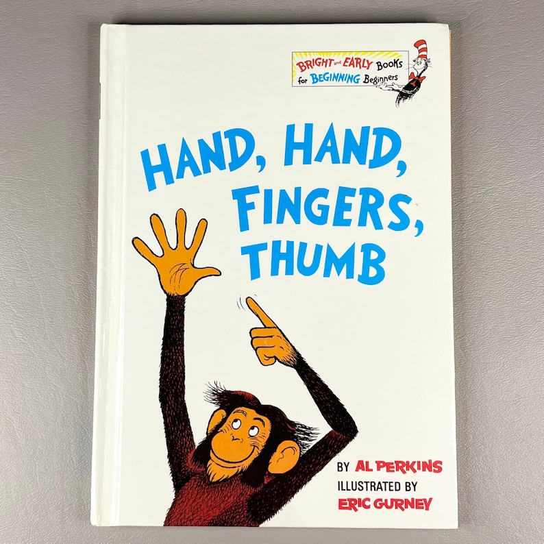 Vintage Dr. Seuss Book: Hand, Hand, Fingers, Thumb - 1969 Hardcover - Etsy