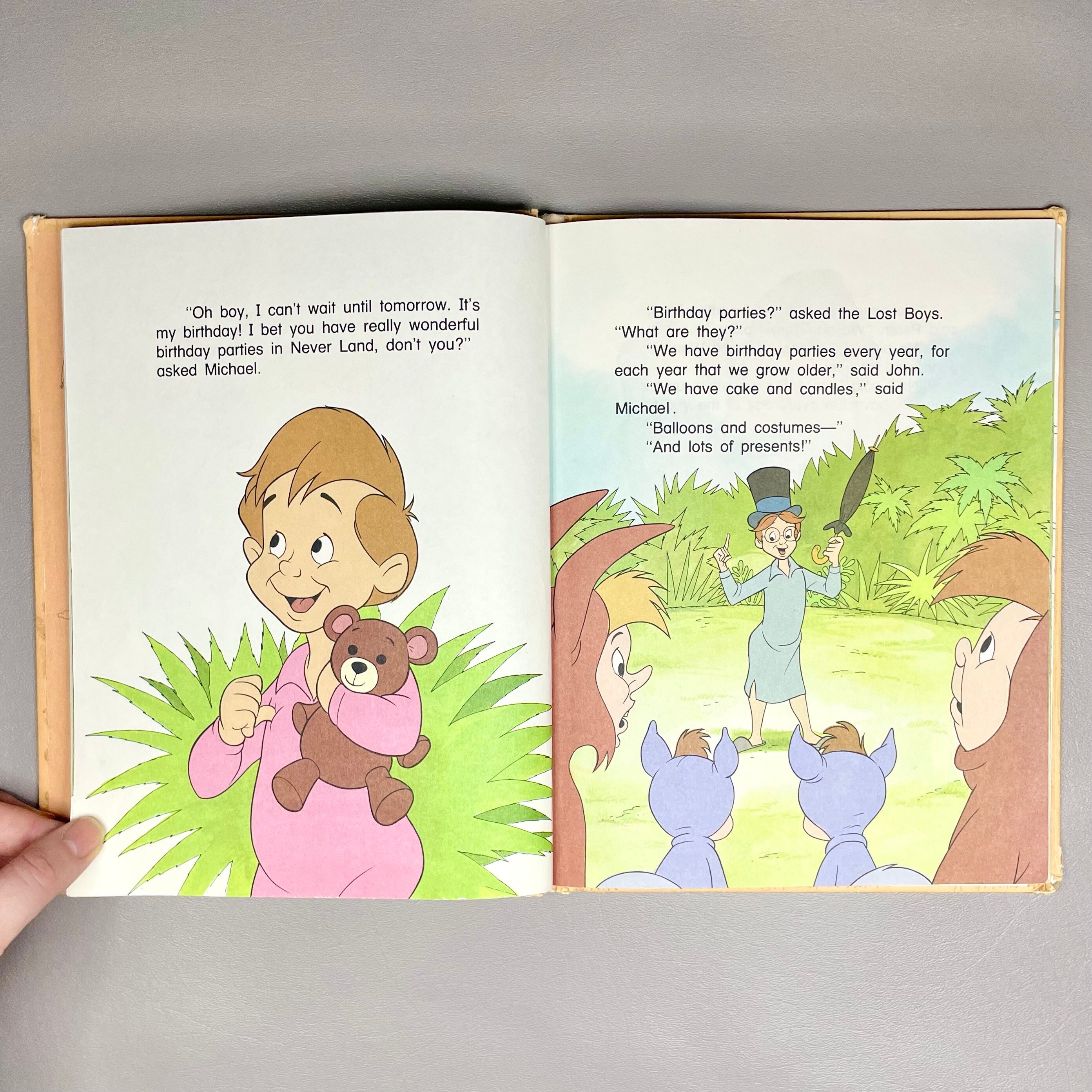 Vintage Book 1986 wendys Adventure in Never Land Walt Disney Volume 9 ...