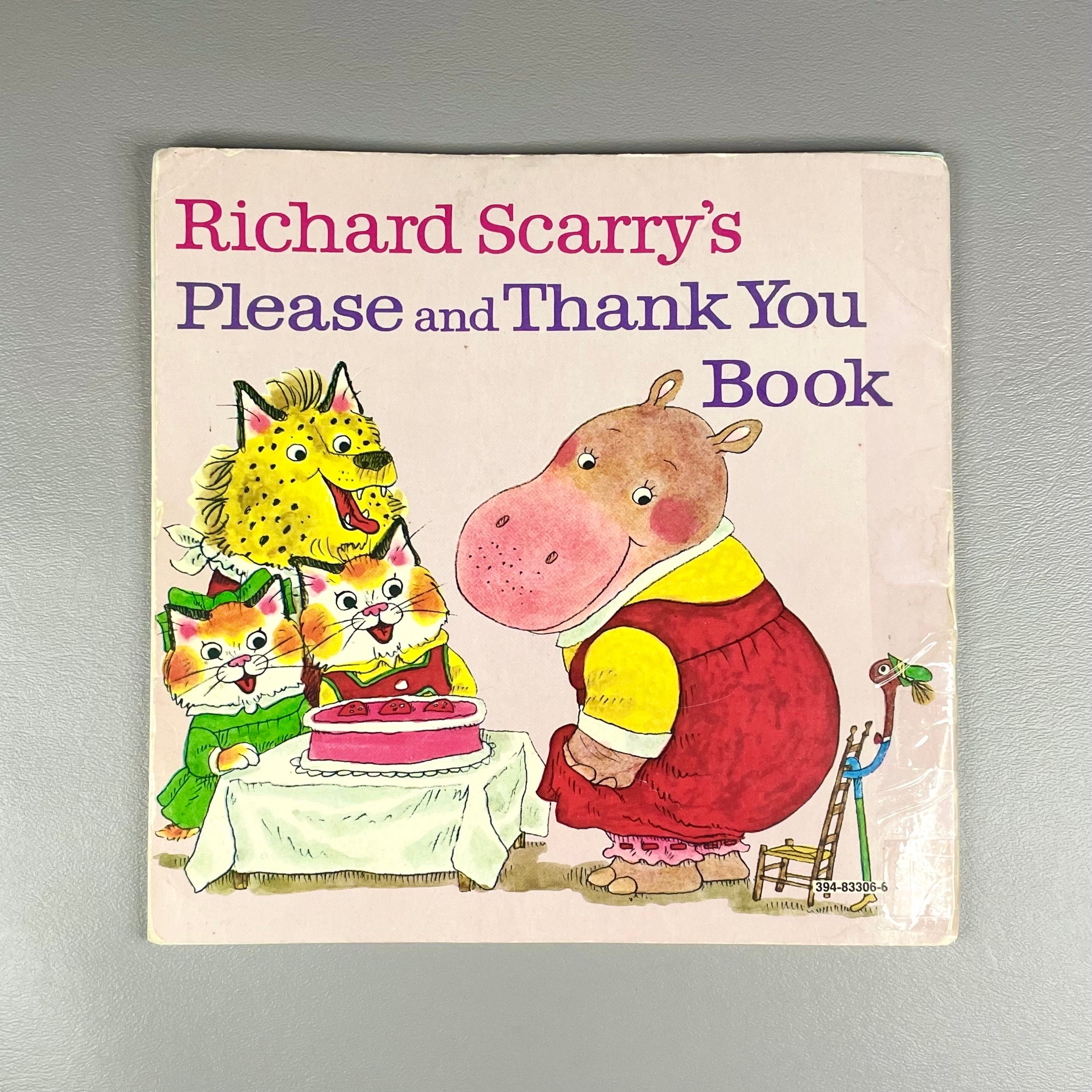 Vintage Book 1973 richard Scarrys Please and Thank You Book by Richard ...