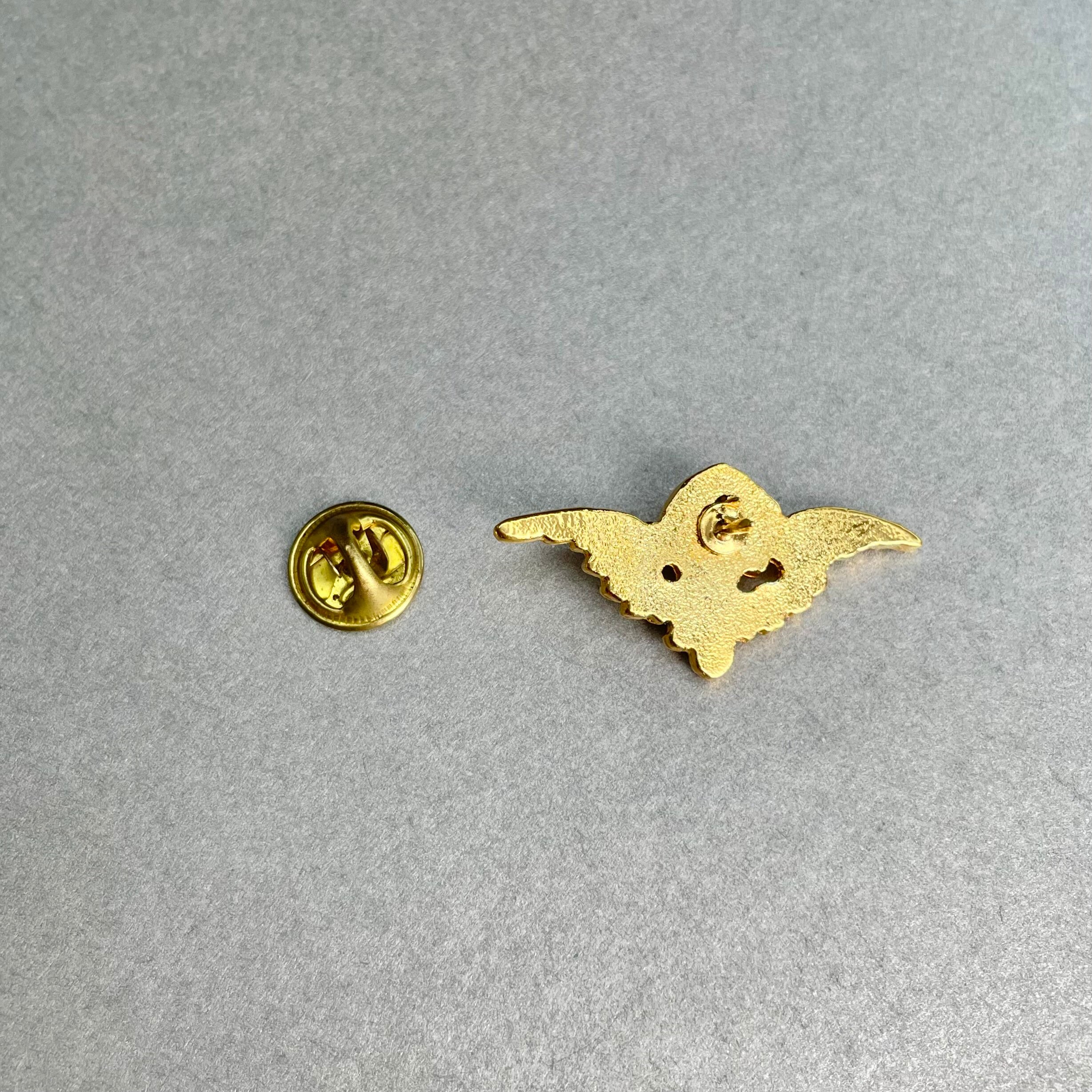 Vintage Angel Head With Wings Pin, Gold Tone Small Figurine Lapel Scarf ...