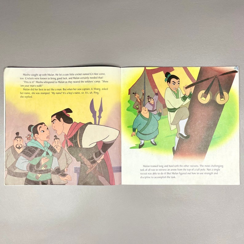 Vintage 1998 Disney's Mulan Golden Book: Children's Softcover - Etsy