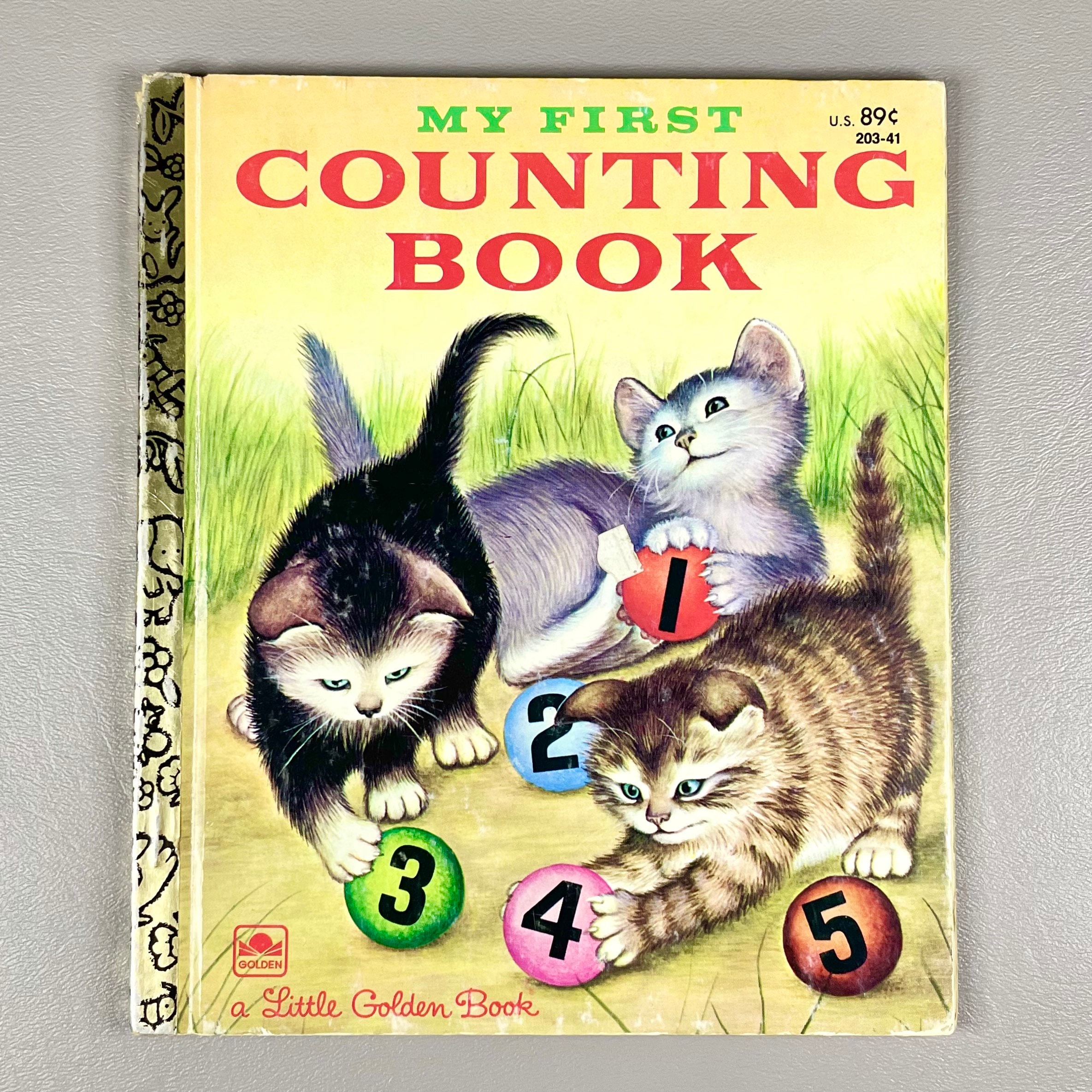 Vintage 1957 Little Golden Book my First Counting Book of Animals ...