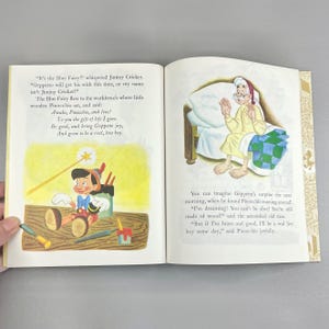 Vintage 1948 Little Golden Book “pinocchio” Walt Disney’s, Hardcover ...