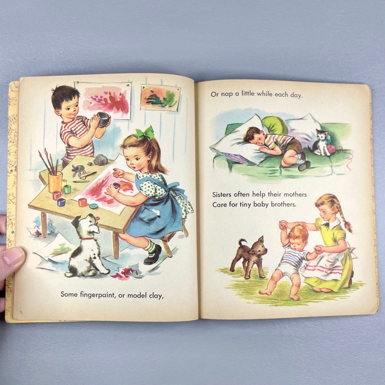 Vintage 1955 Little Golden Book: Happy Days Children's Story - Etsy