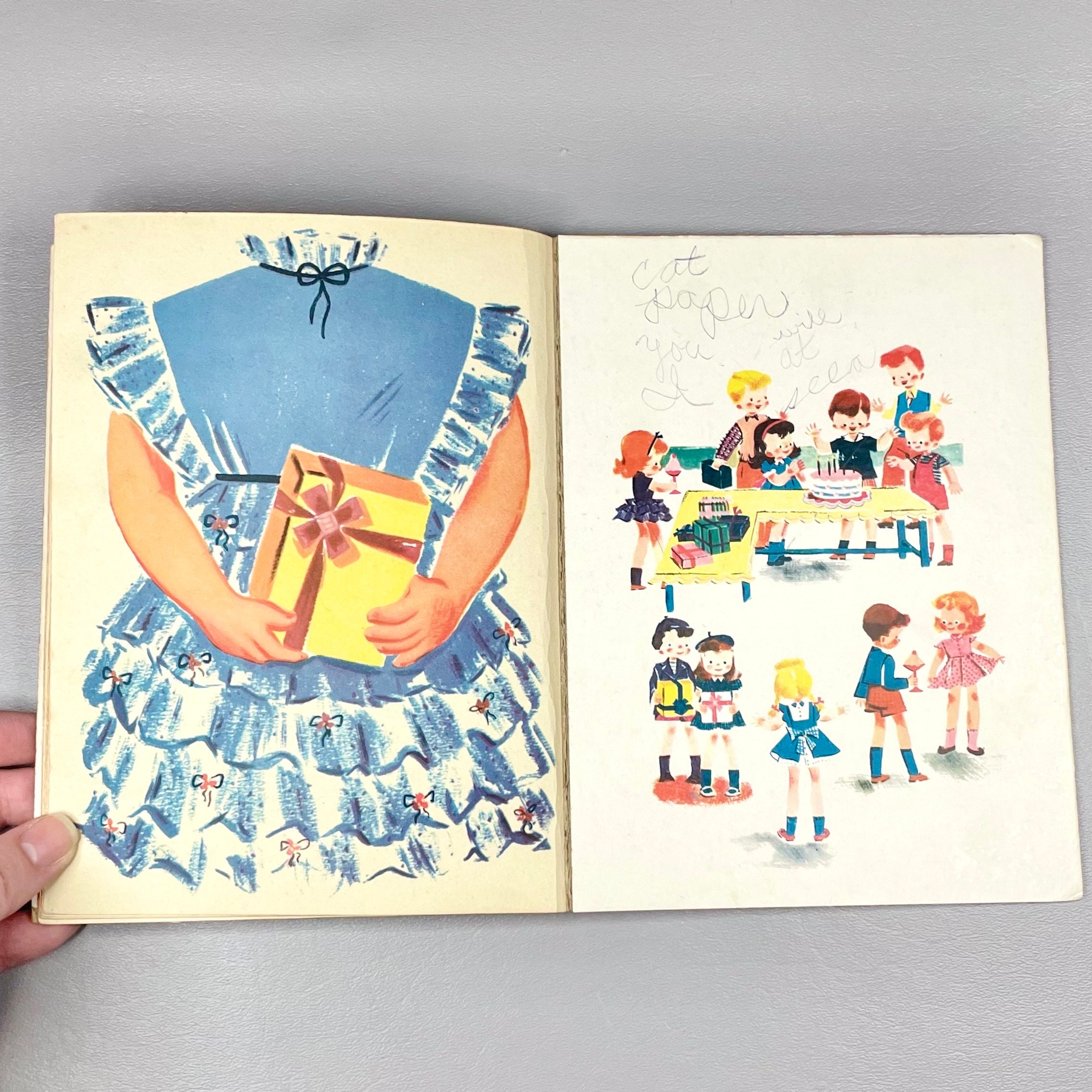 Vintage 1952 Little Golden Book: Dolly Takes a Trip, Cardboard Doll - Etsy