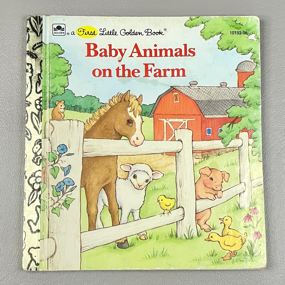 Vintage 1990 First Little Golden Book “baby Animals on the Farm ...