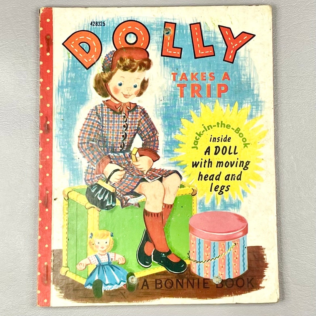 Vintage 1952 Little Golden Book: Dolly Takes a Trip, Cardboard Doll - Etsy