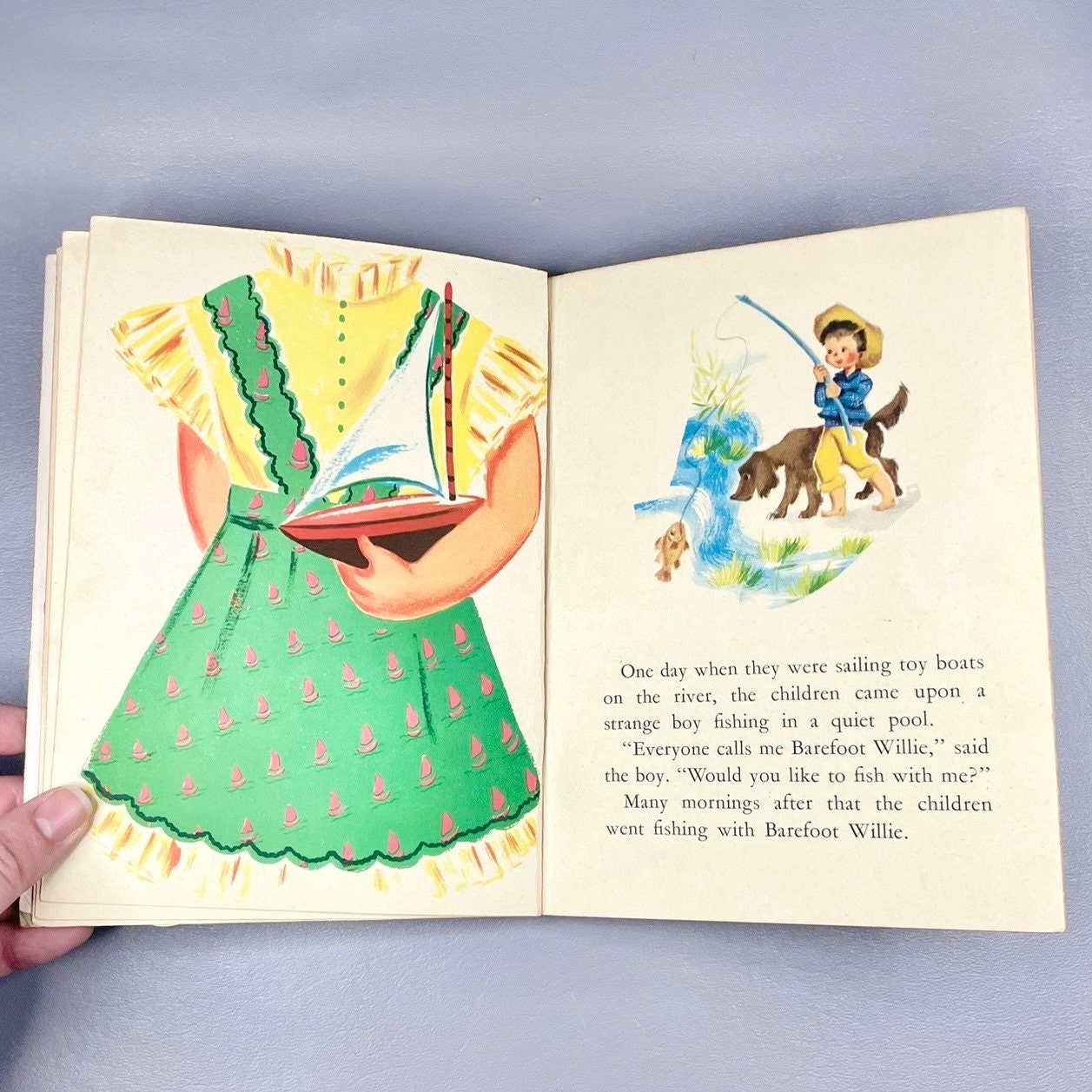 Vintage 1952 Little Golden Book: Dolly Takes a Trip, Cardboard Doll - Etsy