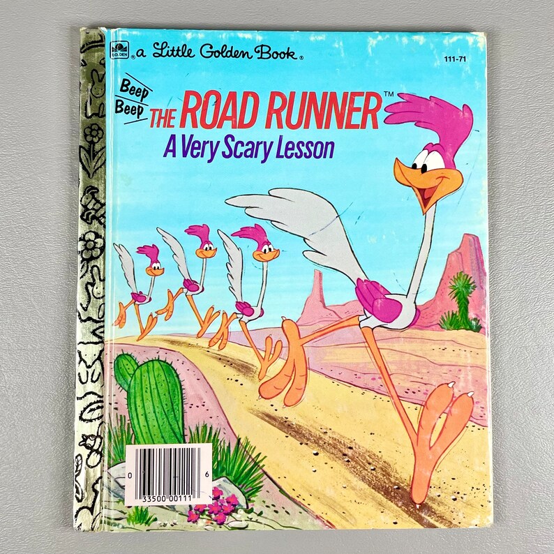 Vintage 1974 Little Golden Book: the Road Runner, A Very Scary Lesson ...