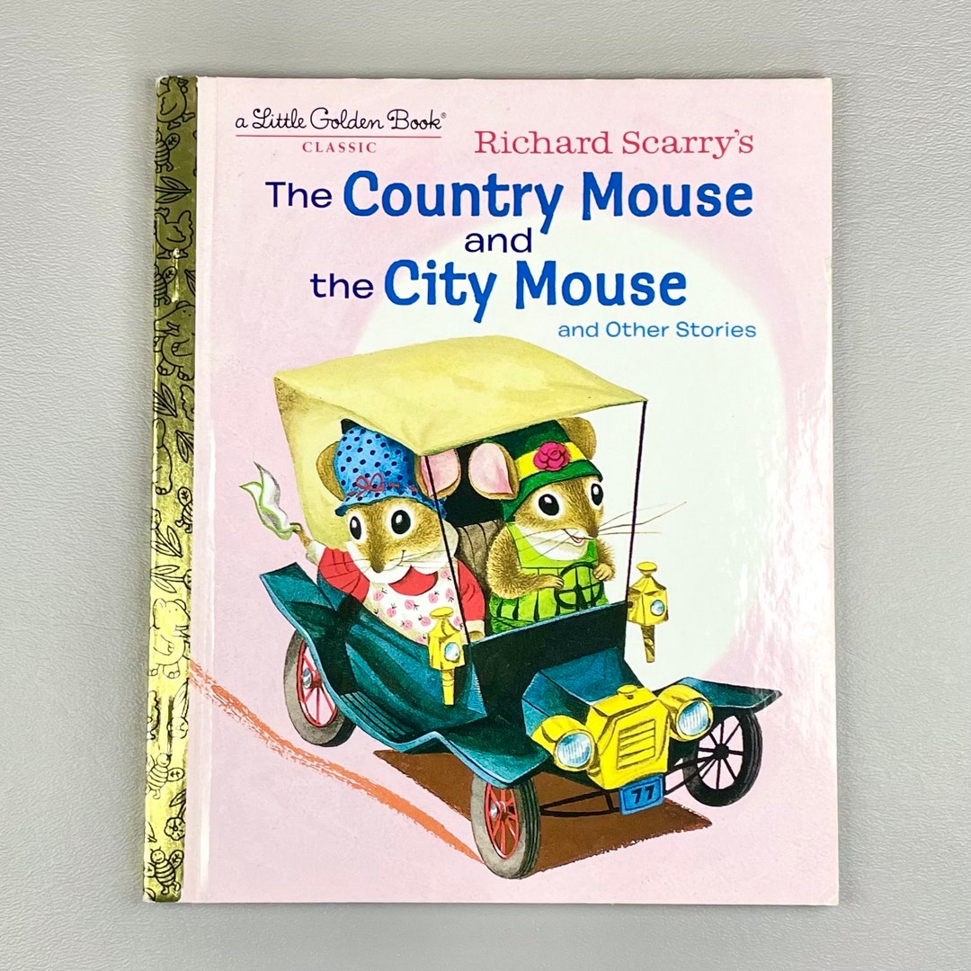 Vintage 1989 Little Golden Book “the Country Mouse and the City Mouse ...