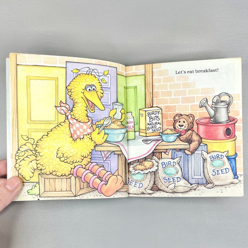 Vintage 1987 Big Bird's Busy Day First Little Golden Book - Etsy