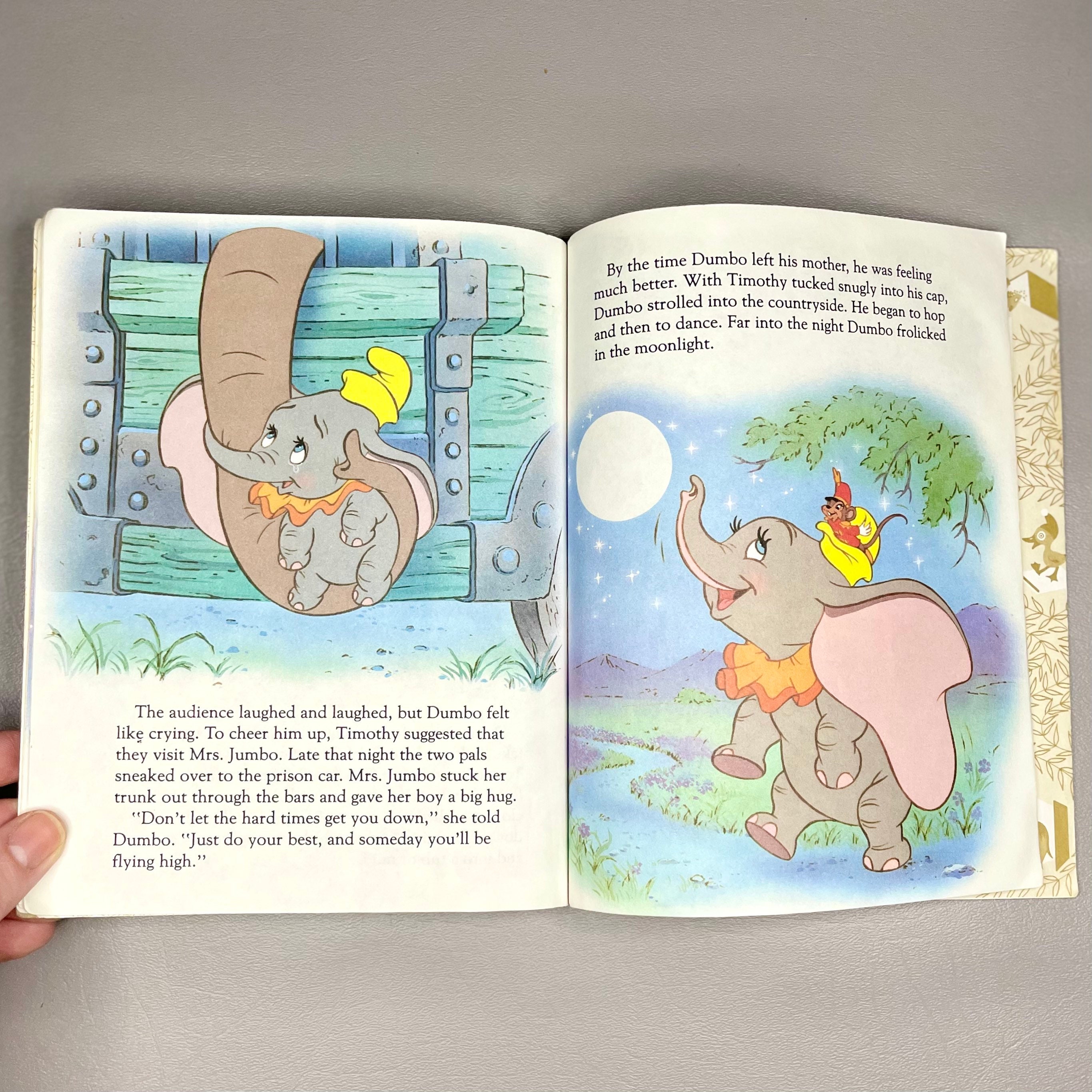 Vintage 1988 Little Golden Book dumbo Walt Disneys, Hardcover Paper ...