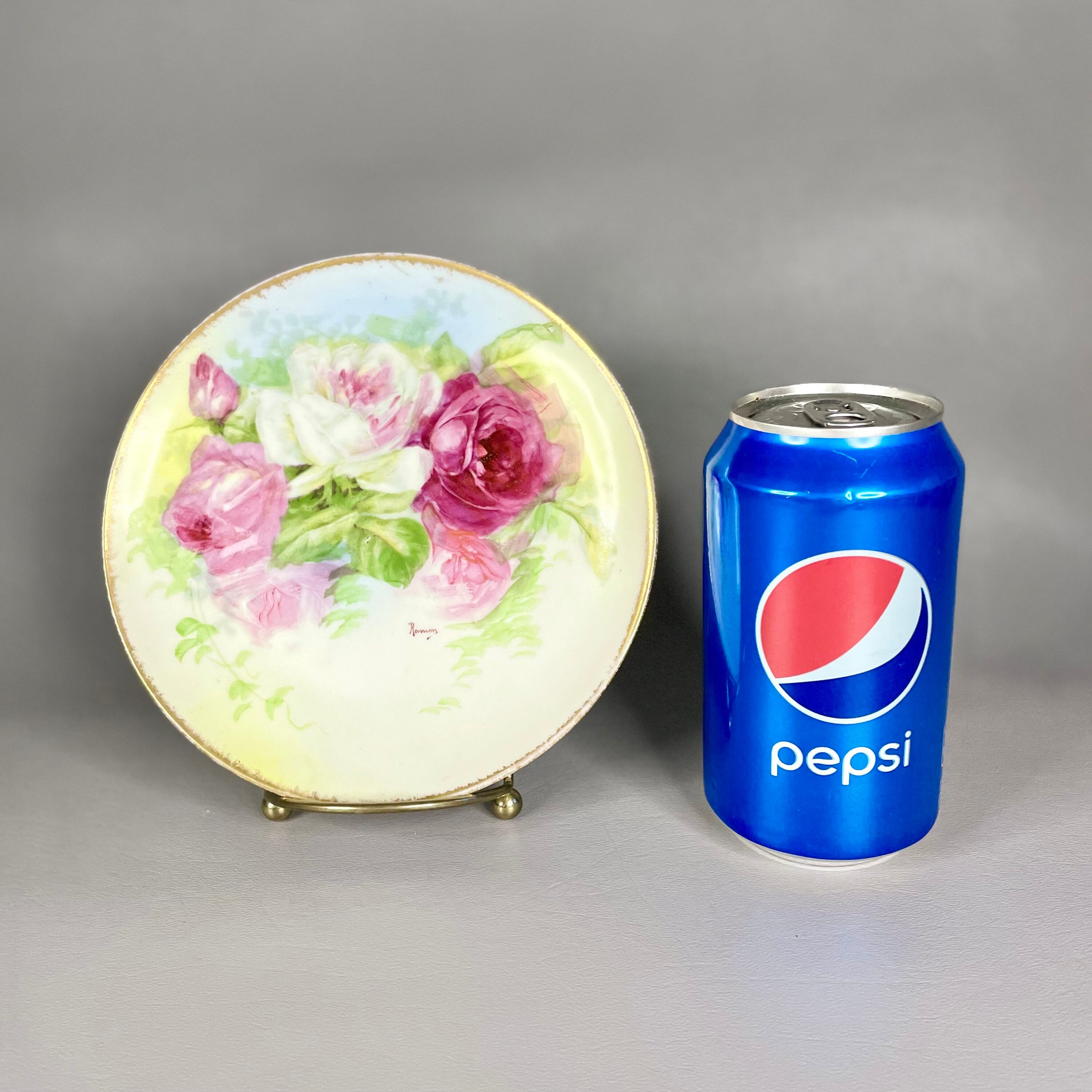 Antique Limoges Borgfeldt Coronet Mavaleix/granger Plate, Hand Painted ...