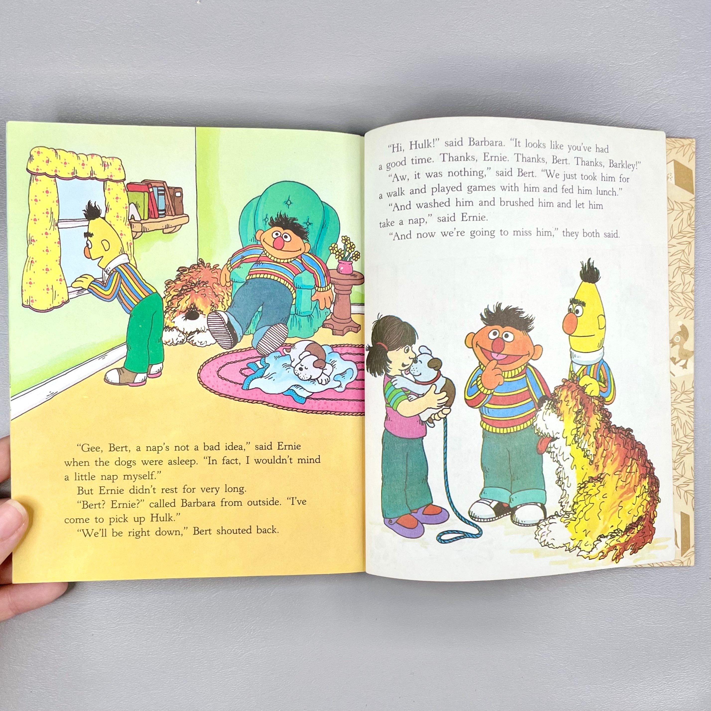 Vintage 1983 Little Golden Book puppy Love Sesame Steet, Hardcover ...