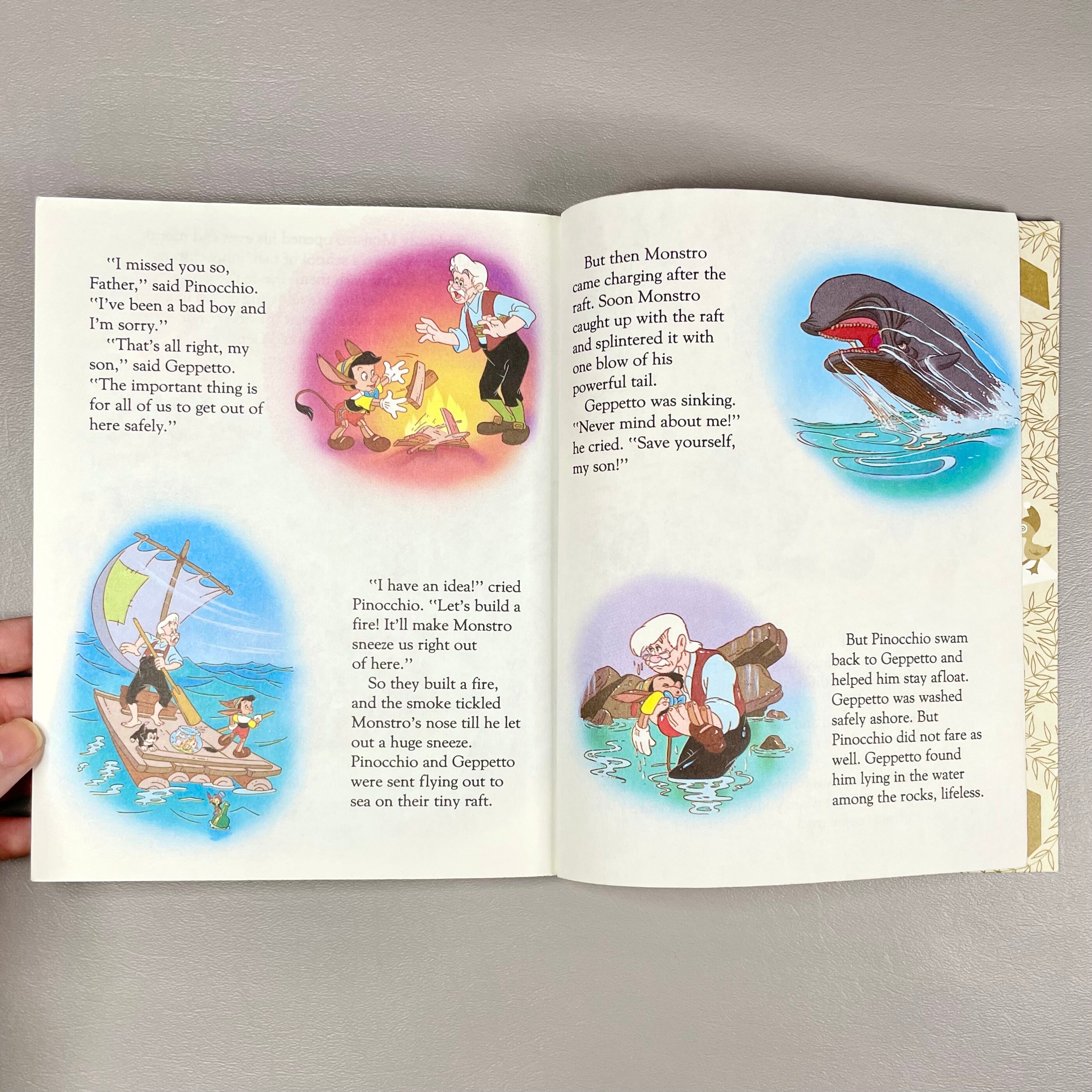 Vintage 1990 Little Golden Book Pinocchio, Walt Disney's Hardcover - Etsy