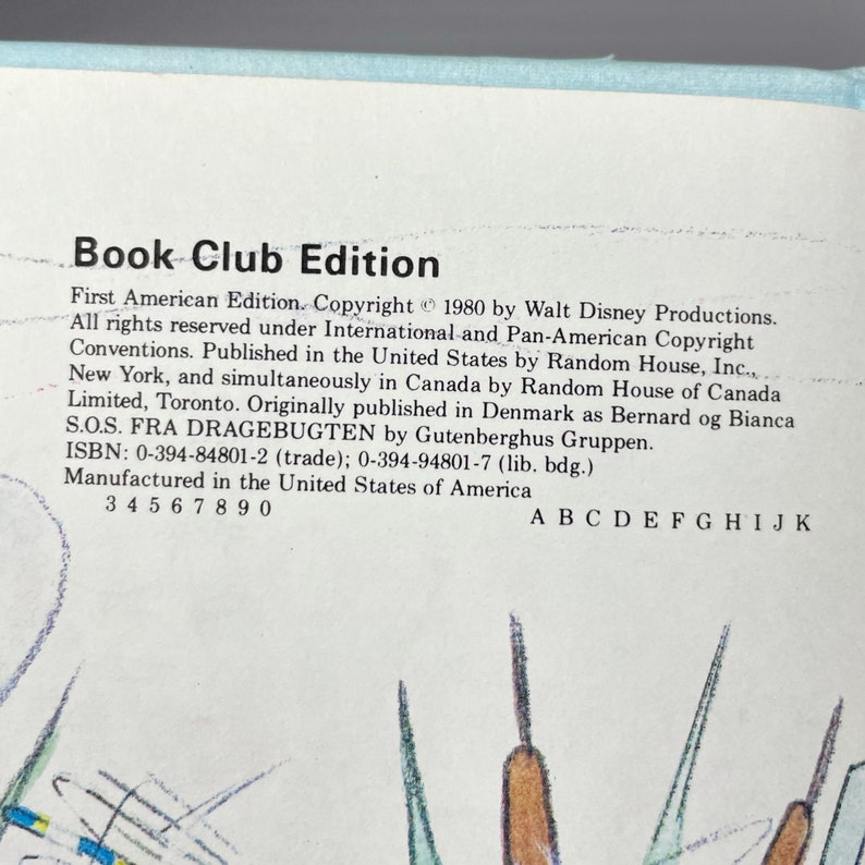 Vintage Book 1980 “the Rescuers in Trouble in Devil’s Bayou” Disney’s ...