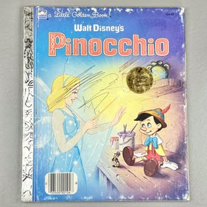 Vintage 1948 Little Golden Book “pinocchio” Walt Disney’s, Hardcover ...