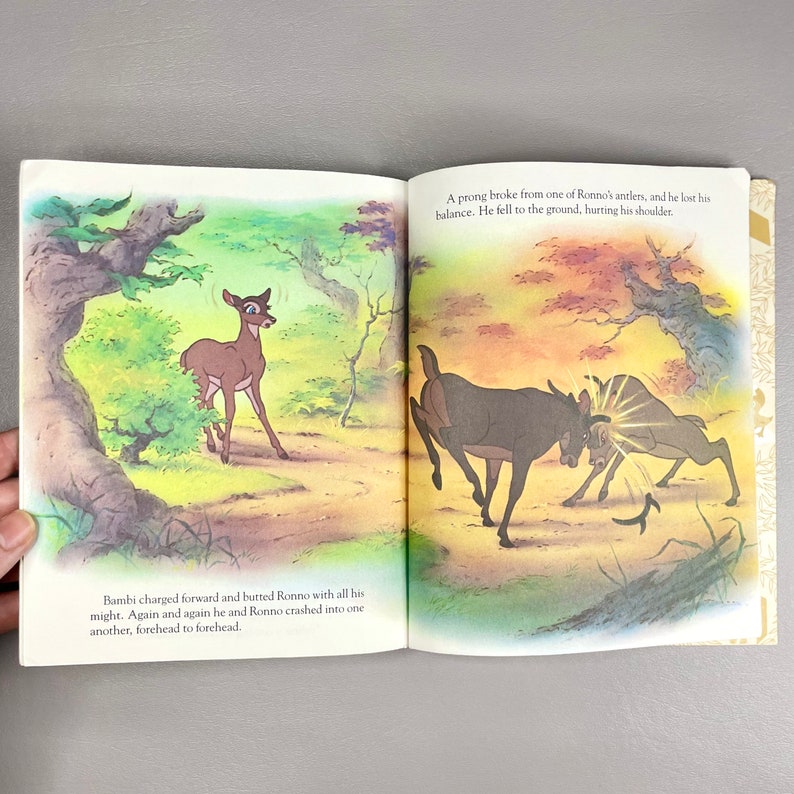 Vintage 1984 Bambi Little Golden Book: Walt Disney's Hardcover - Etsy