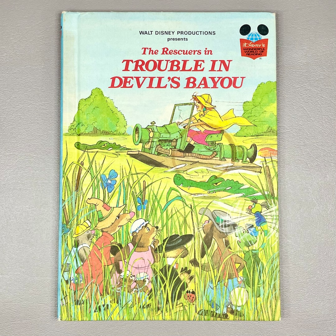 Vintage Book 1980 “the Rescuers in Trouble in Devil’s Bayou” Disney’s ...