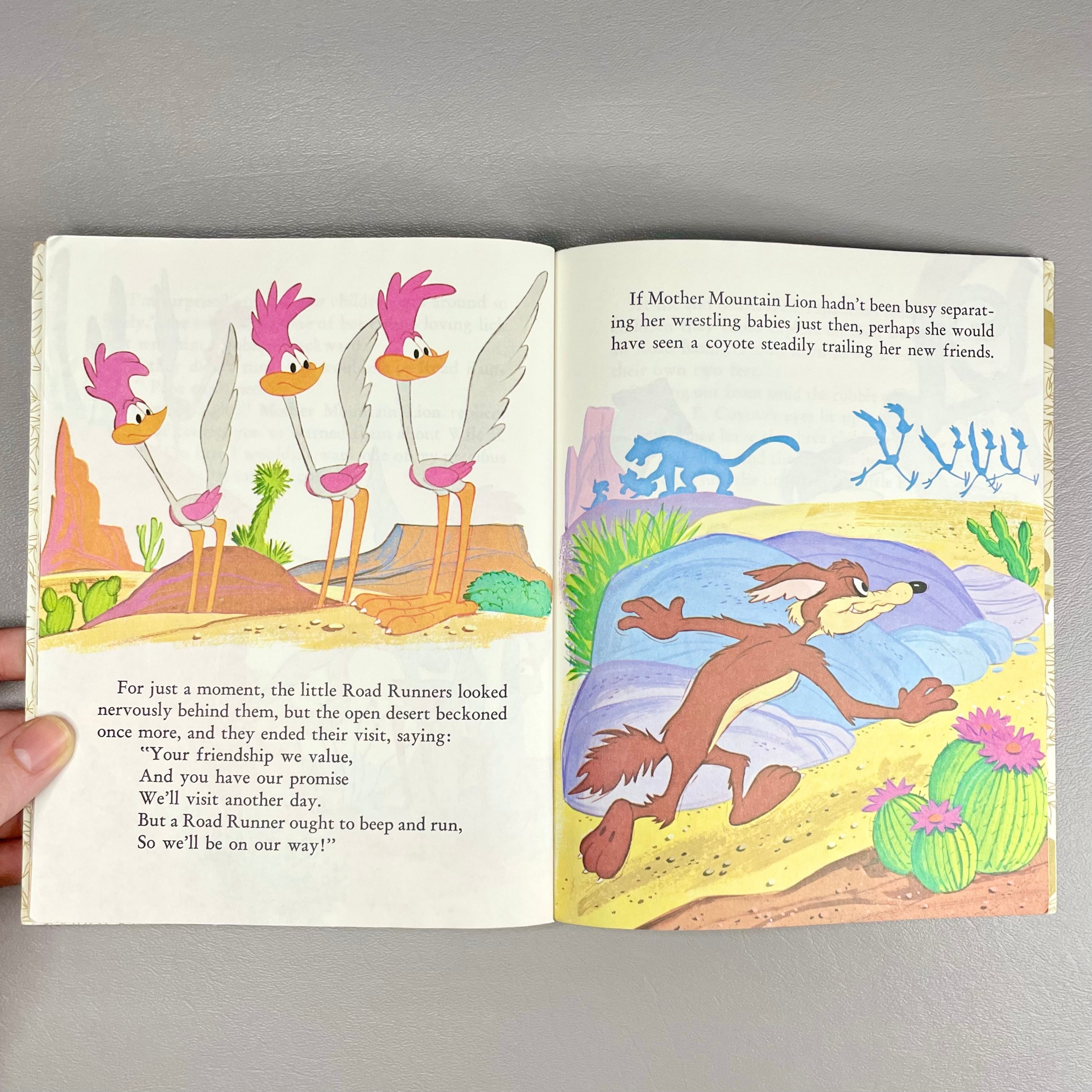 Vintage 1974 Little Golden Book: the Road Runner, A Very Scary Lesson ...