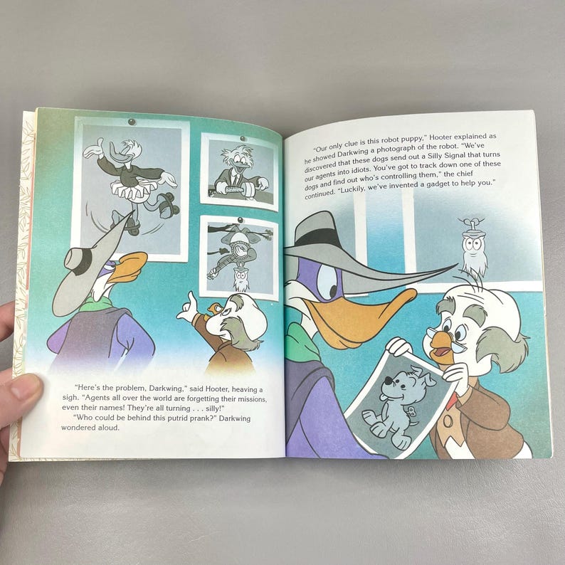 Vintage 1992 Darkwing Duck Little Golden Book: the Silly Canine Caper ...
