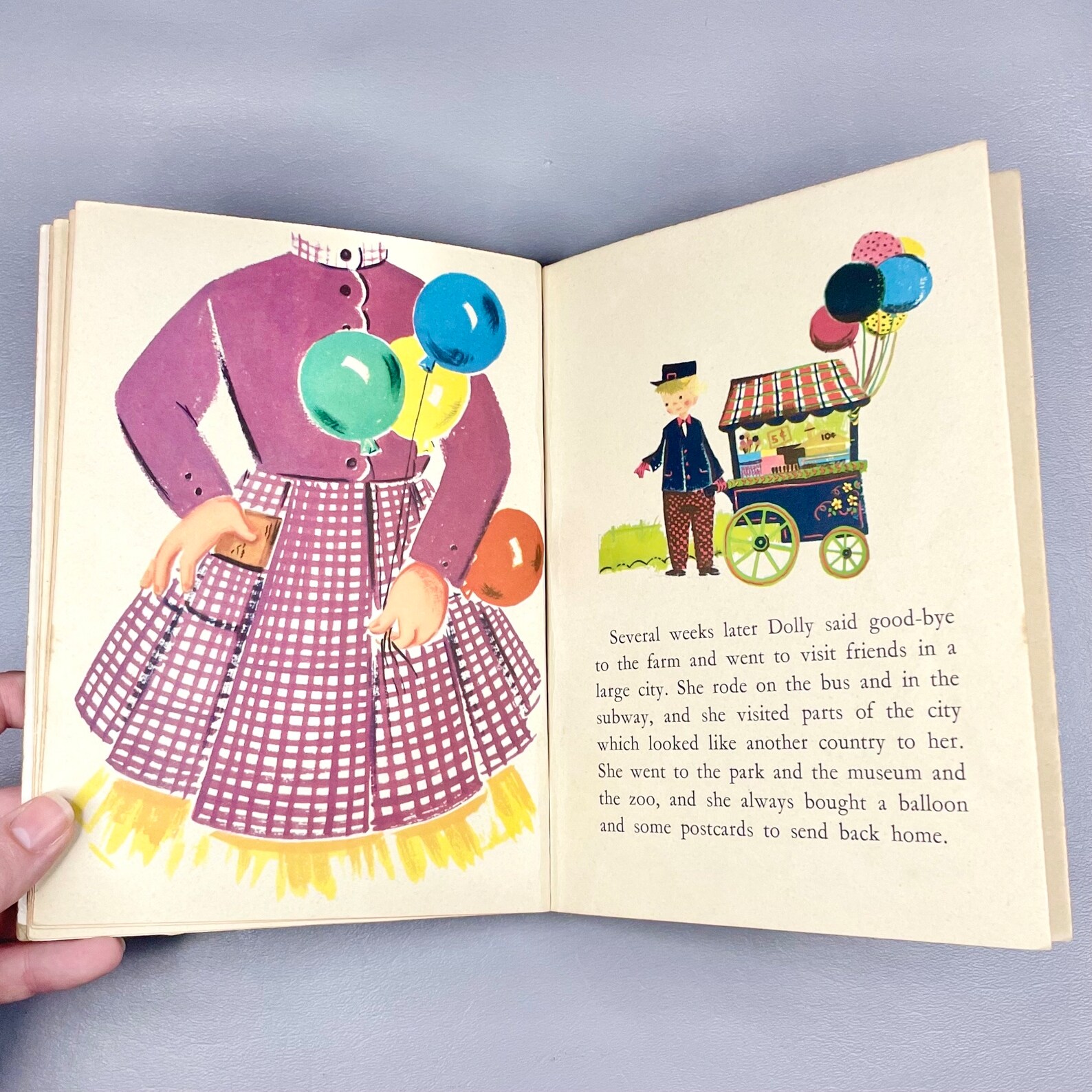 Vintage 1952 Little Golden Book: Dolly Takes a Trip, Cardboard Doll - Etsy