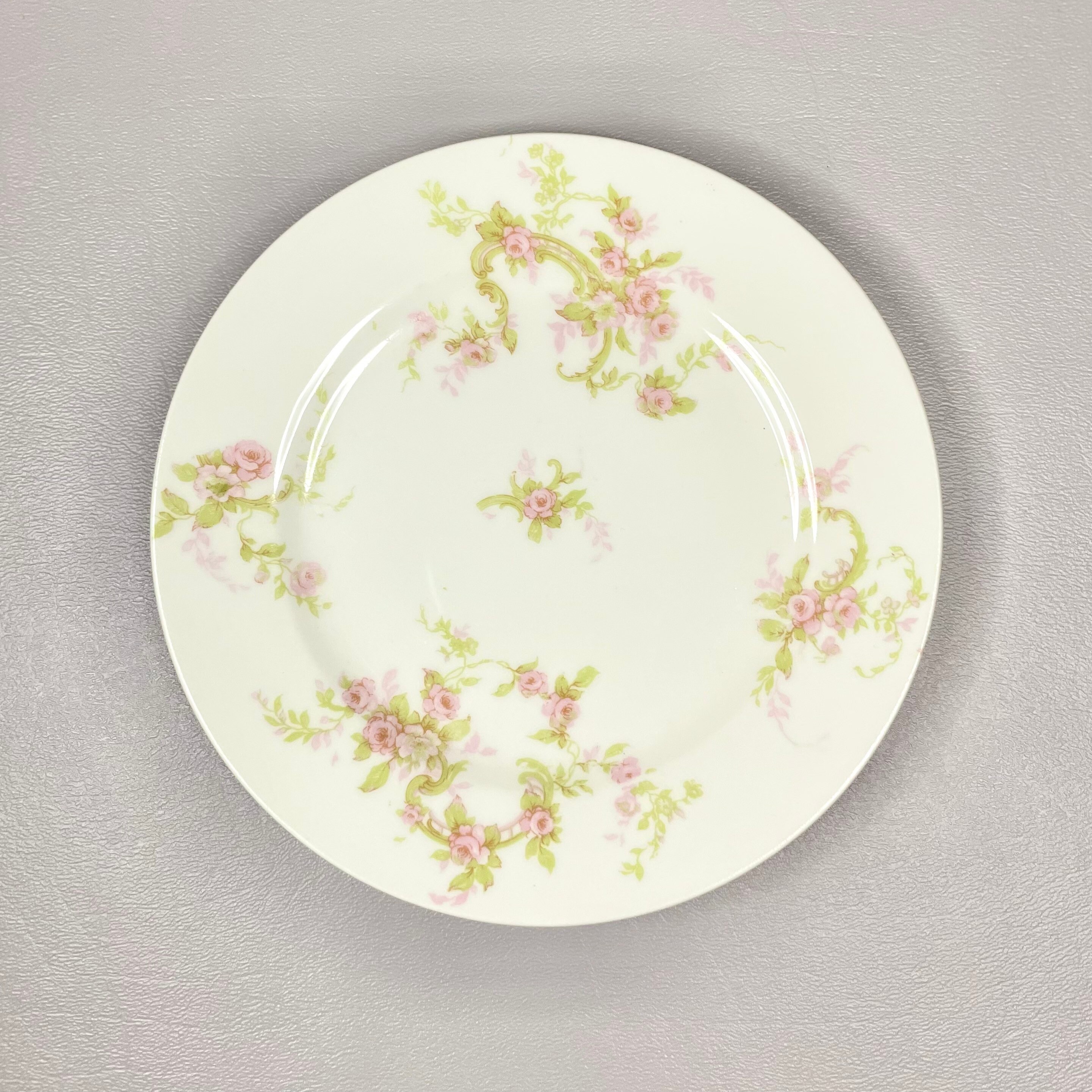 Antique Limoges Theodore Haviland Plate: Pink Roses, 6 Inch Collector's ...