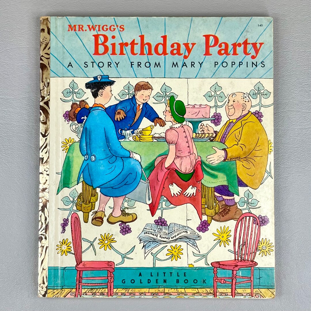 Vintage 1952 Little Golden Book: Birthday Party Story, Mary Poppins - Etsy