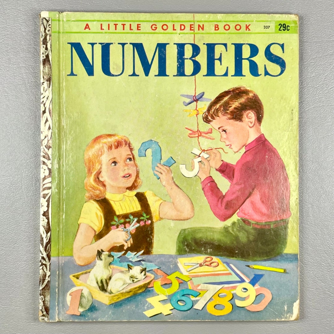 Vintage 1955 Little Golden Book: "numbers", Children's Collector Book ...
