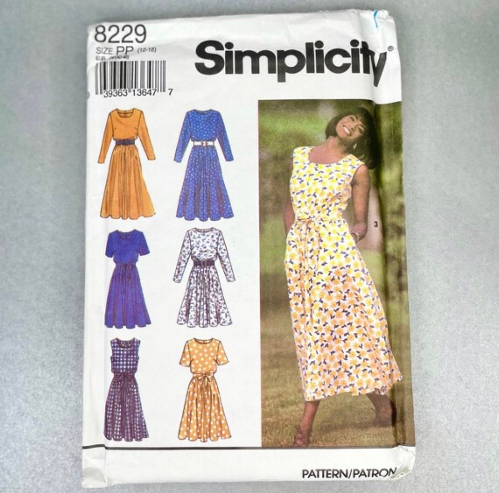 Vintage 1992 Simplicity 8229 Sewing Uncut Pattern, Size 12 18, Womans ...