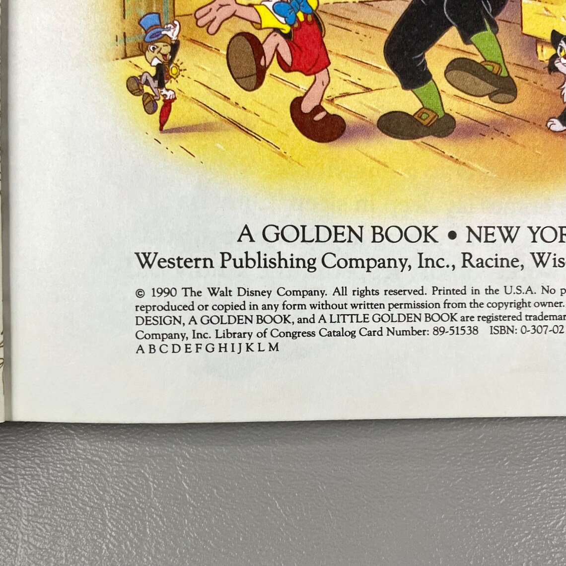Vintage 1990 Little Golden Book Pinocchio, Walt Disney's Hardcover - Etsy