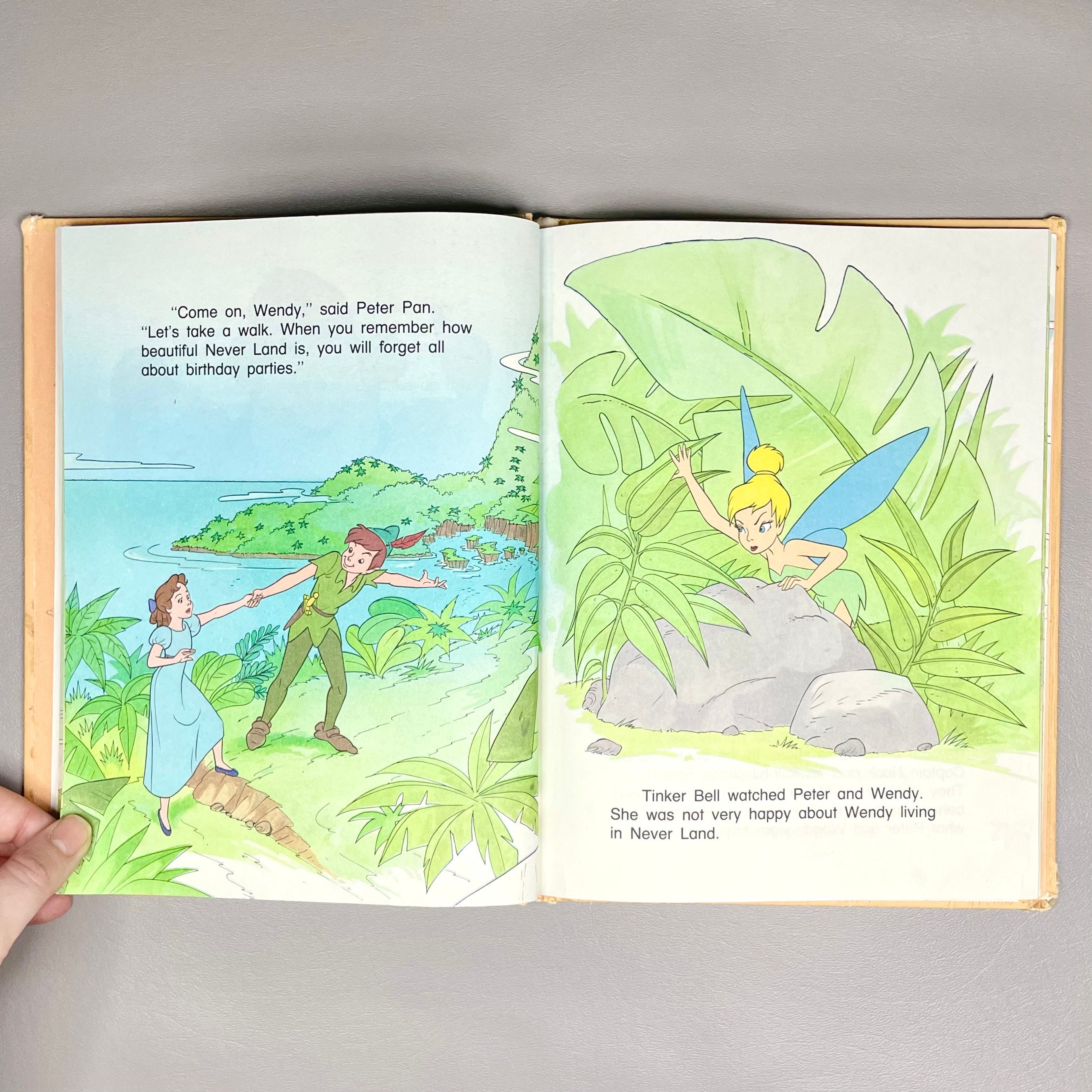 Vintage Book 1986 wendys Adventure in Never Land Walt Disney Volume 9 ...