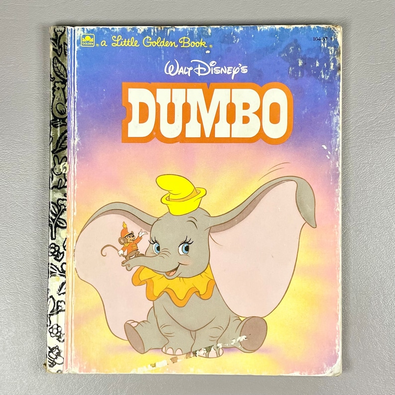 Vintage 1988 Dumbo Little Golden Book: Walt Disney's Hardcover - Etsy